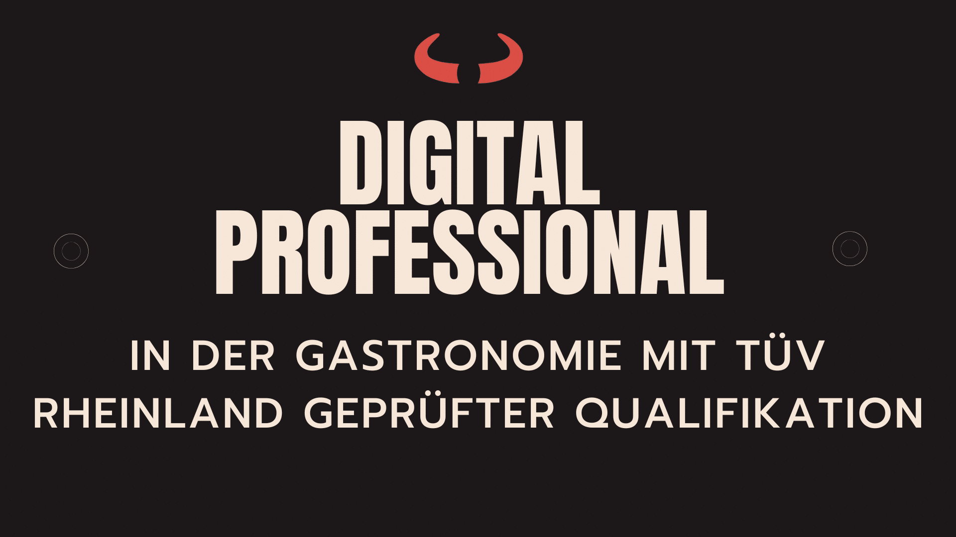 Digital Professional in der Gastronomie mit TÜV Rheinland geprüfter ...
